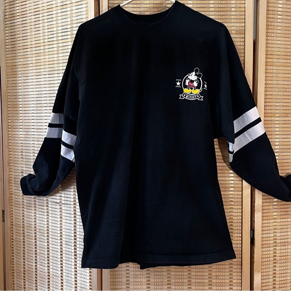 Disneys Mickey Mouse Long Sleeve Black Sweatshirt Sma… - Gem